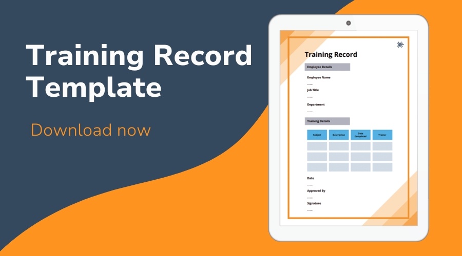 Training Record Template | Free Download | FrontCore